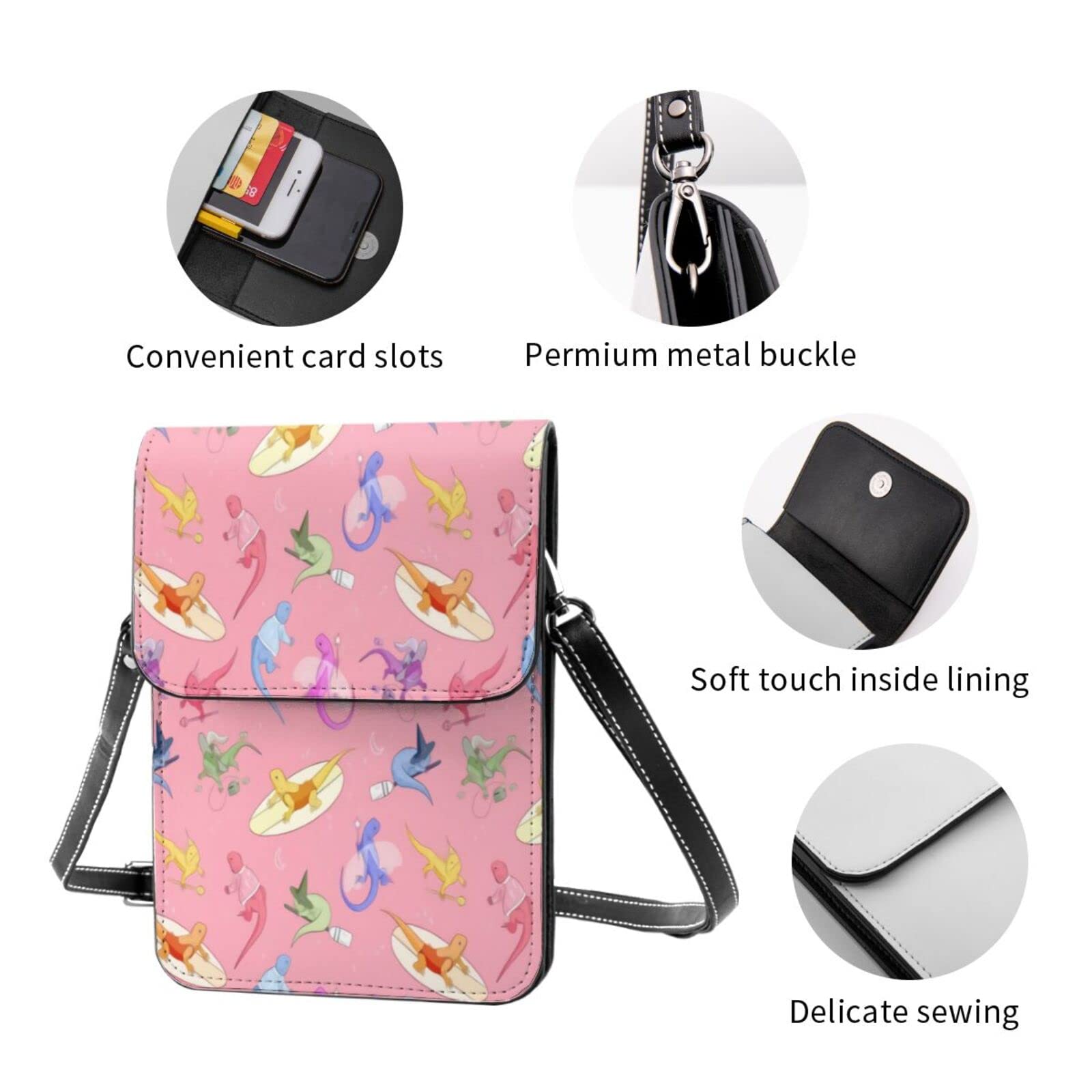 Small Crossbody Bags For Women Bearded Dragon Handbag Cellphone Wallet Purse