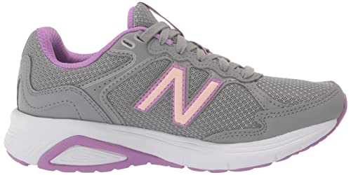 New Balance Women's 460 V3 Running Shoe, Grey/Oyster Pink, 7.5 Wide