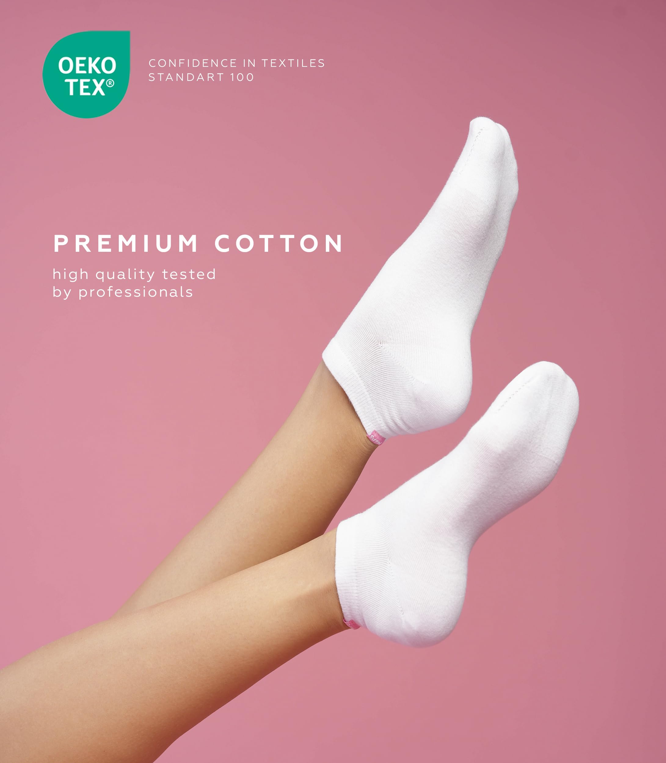 NOPS Cotton Ankle Socks – Low Cut Socks Short Athletic Casual Socks - Women-Men Unisex with DISTINCTIVE TAG (GB-M)