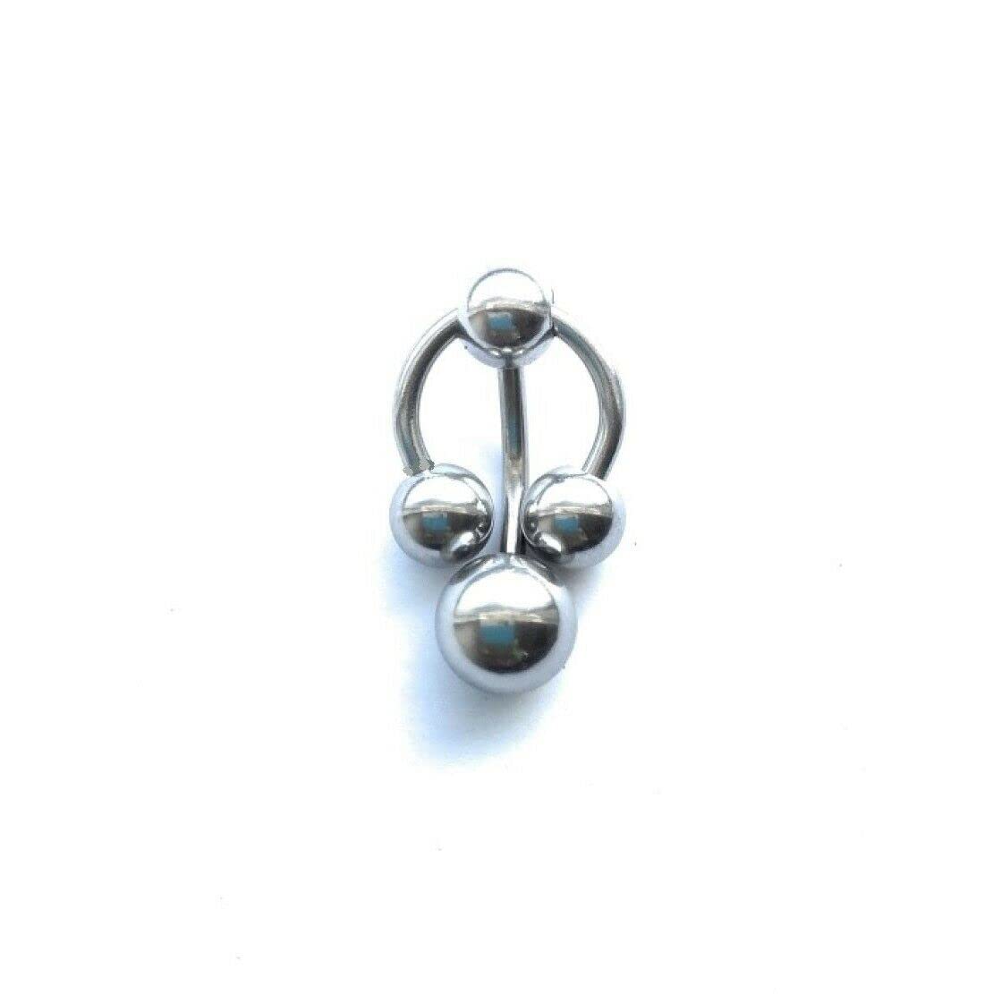 PODOL STAR Surgical Steel VCH Piercing Jewelry - 14g Horseshoe & Barbell Combo