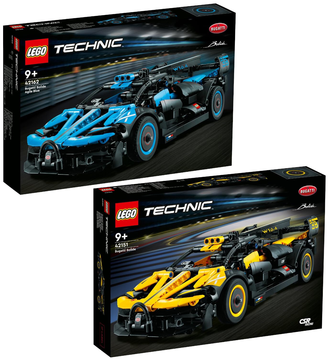 Lego 42162 Bugatti Bolide Agile Blue & 42151 Bugatti Bolide Set of 2