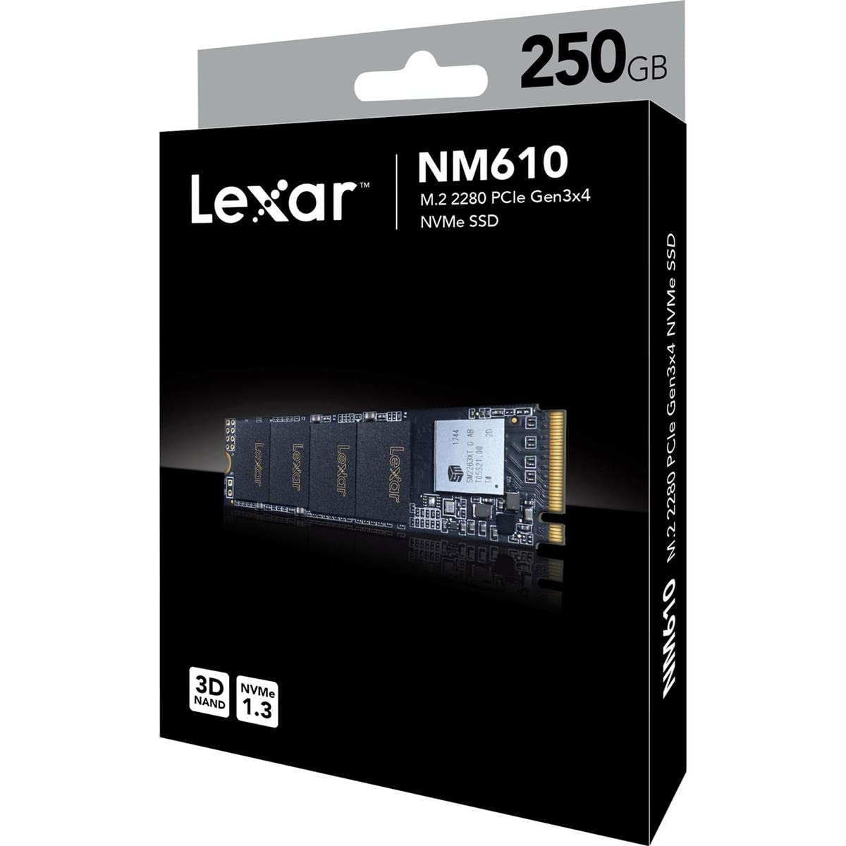 Lexar NM610 M.2 2280 PCIe Gen3x4 NVMe 250GB Solid-State Drive (LNM610-250RBNA)