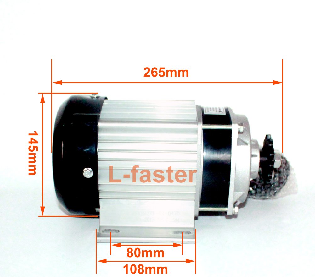 L-faster 48V 750W BRUSHLESS Motor Tricycle Rickshaw Motor KIT 750W BRUSHLESS Motor KIT for Three Wheel Bike