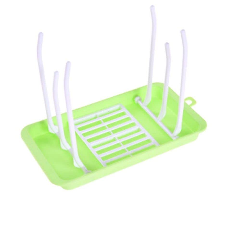 Space Saving Baby Bottle Folding Rack, Drying Rack Portable Bottle Dryer Holder for Nipples, Cups, Pump Parts and Accessories Great for Home & Travel(Blue)