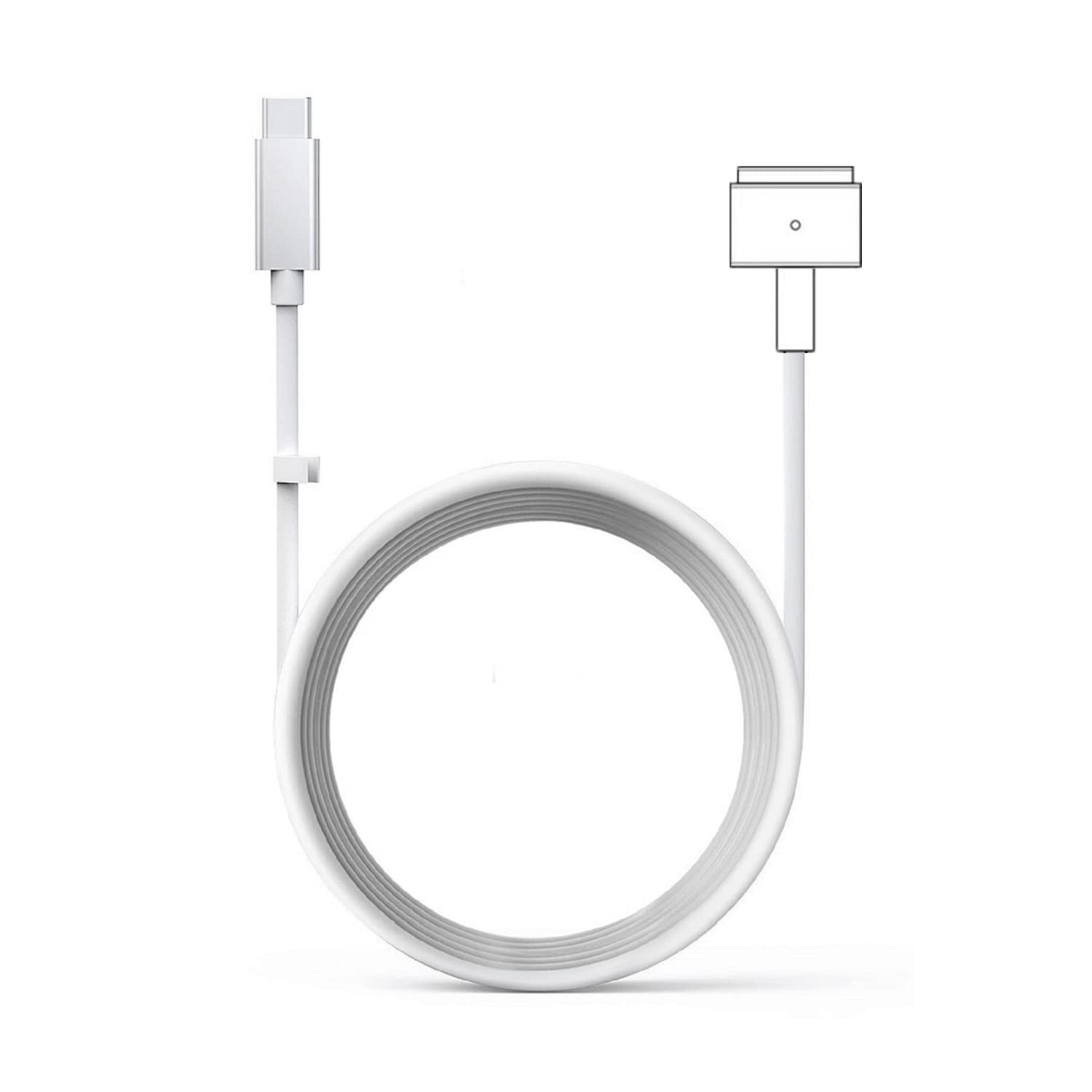 USB C to Magnetic Charging Cable Cord,Tpenod USB Type C to Magnetic(T-Tip) Cable for Pro 13/15 inch for air 11/13 inch(After Late 2012 Models)…, White
