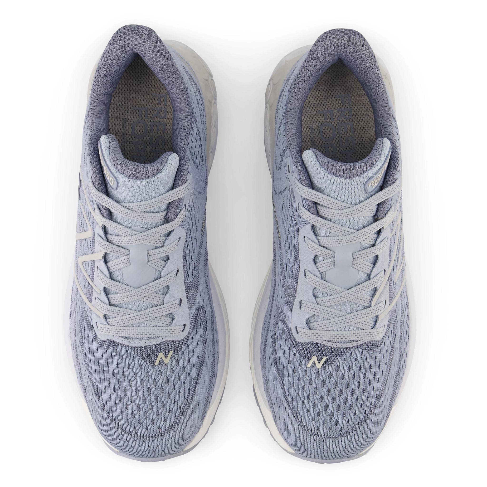 New Balance Women's W880G13 Running Shoe, Light Arctic Grey/Arctic Grey/Light Silver Metallic, 7.5 Wide