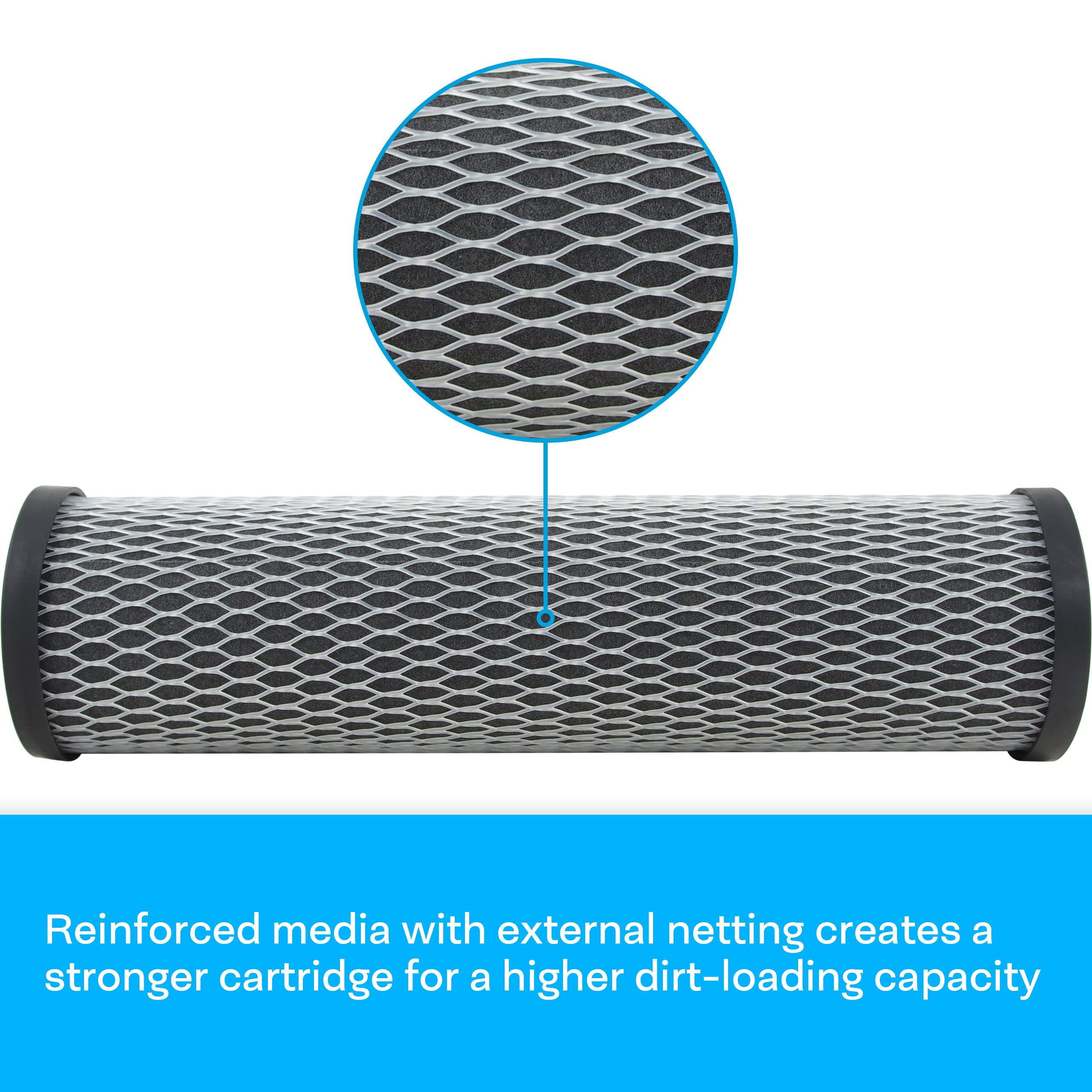 SpiroPure SP-C1 10x2.5 5 Micron Dual Purpose Sediment and Carbon Water Filter Cartridge C1 155002-43 D-10A (Case of 24)