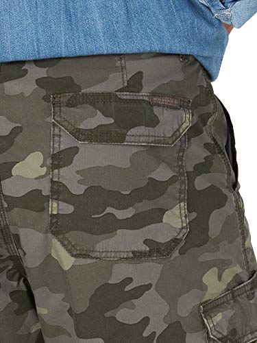 Lee Men's Extreme Motion Crossroad Cargo Short, Woodland Camo, 42