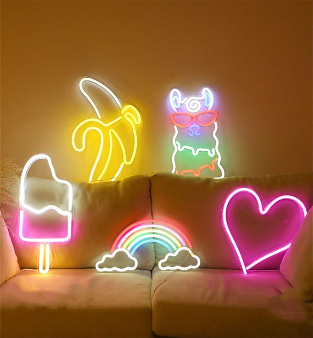 Neon Light Sign LED Night Lights USB Operated Decorative Marquee Sign Bar Pub Store Club Garage Home Party Decor Bedroom 5V atmosphere