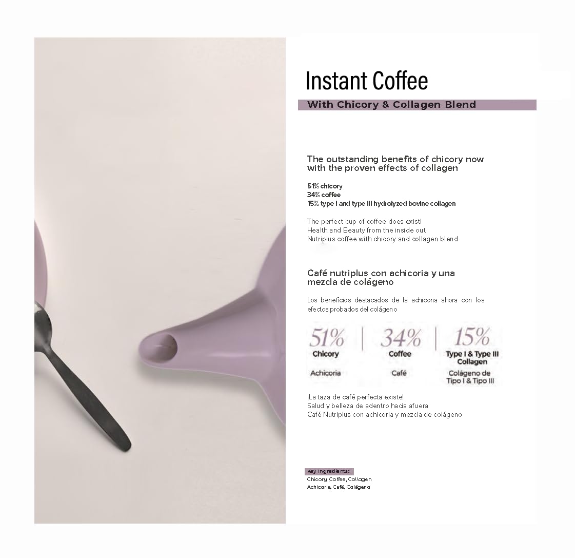 Nutriplus COLLAGEN BLEND - Instant Coffee With Chicory And Collagen Blend