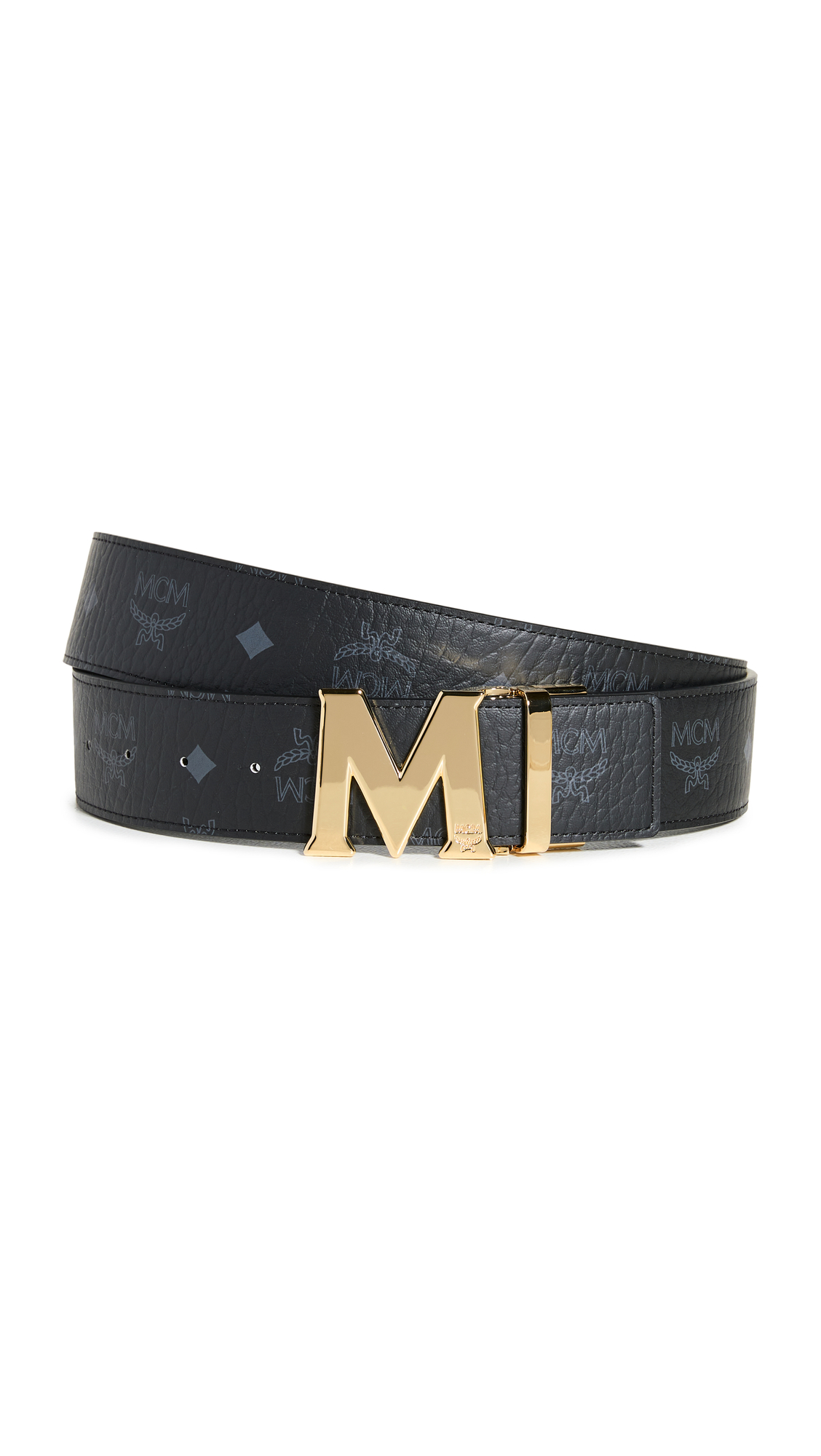 MCM Men's Claus Reversible Belt, Black, One Size