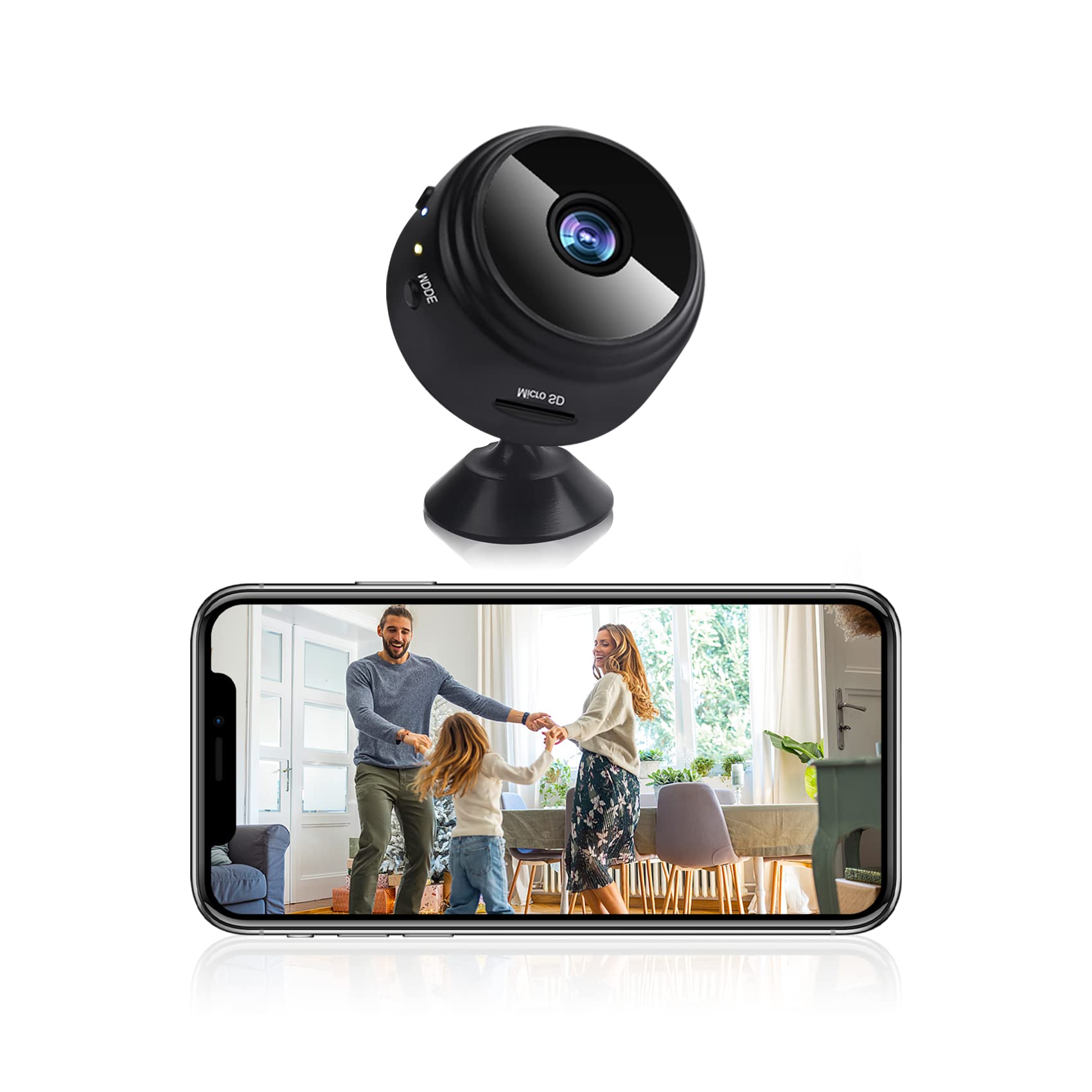 ValleyGood Wireless WiFi Mini Camera HD 1080P Home Security Camera Portable Surveillance Camera, Night Vision, 2022 Remote View Security with APP