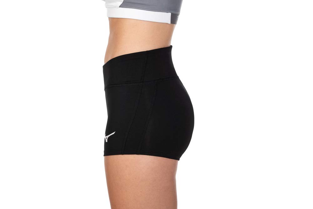 Mizuno Women's Apex 2.5" Inseam Volleyball Short, Black, Small
