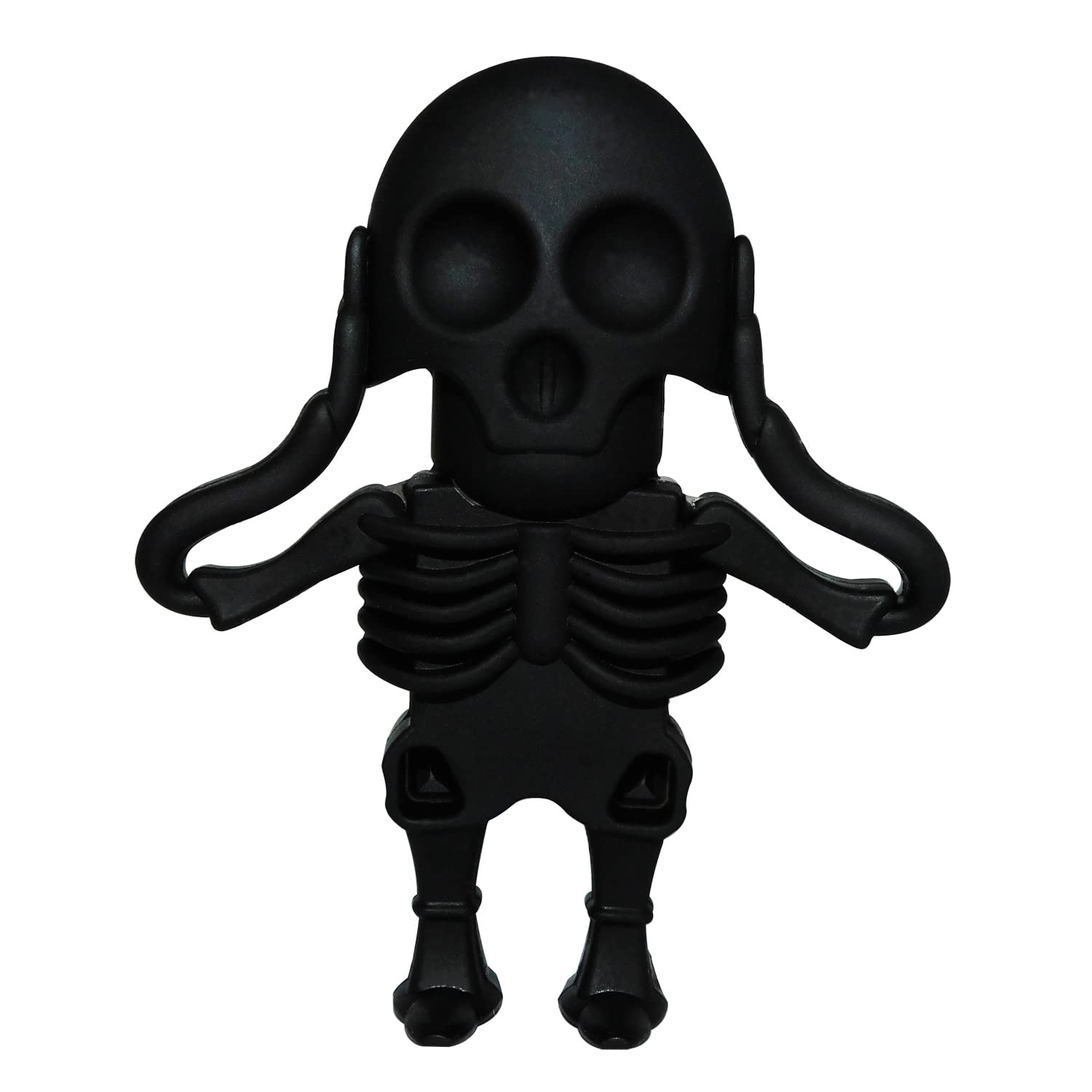 USB Flash Drives Thumb Drive Cartoon Human Skeleton Memory Sticks pendrives for Halloween Present Boy's Gift (Black 64GB)