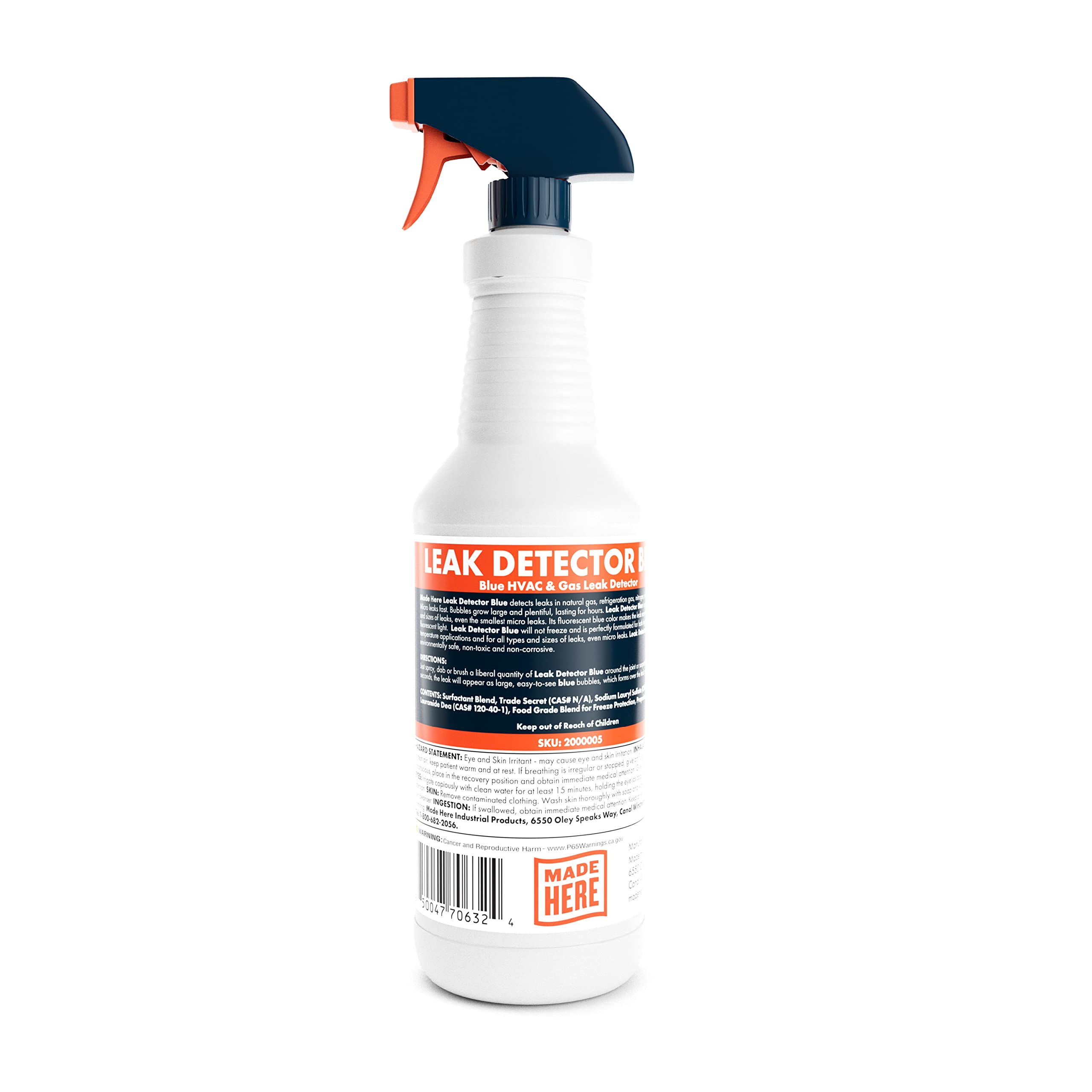 Made Here Co. Leak Detector Blue - Fast Acting, All-Purpose Leak Detection for High & Low Temperature Applications in Gas & C02 Systems