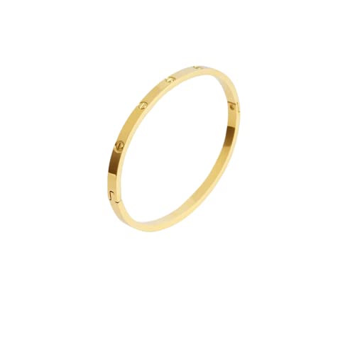 ROSALYN Bangle 18kTrendy- Gold Filled cubic zircon 5mm width
