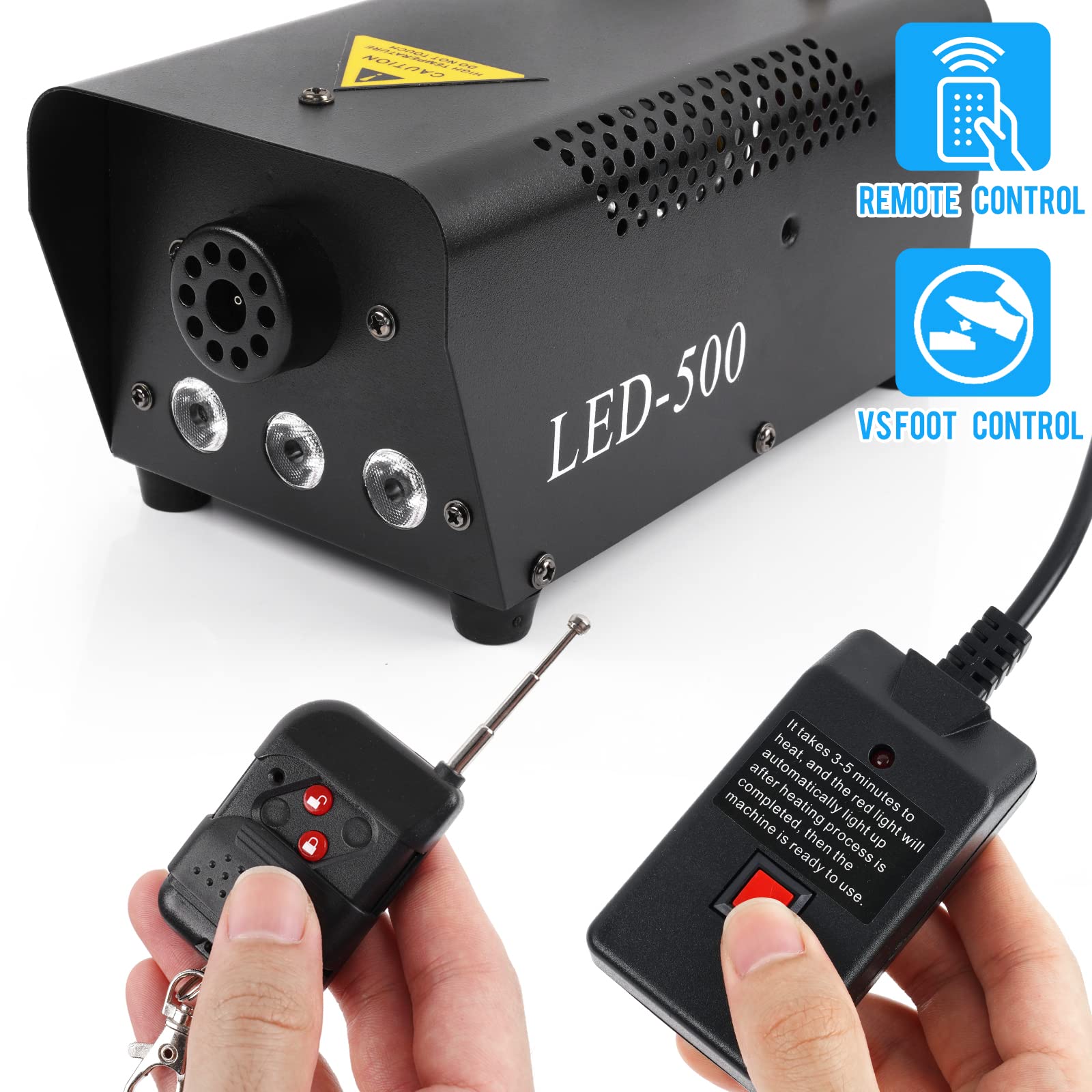 Party Lights, Vangoa Sound Activated Party Light, 60 Patterns LED Strobe Lights Effect with 2 Remote Controls, Projector for Indoor Birthday Karaoke Club Bar Dance Halloween Christmas