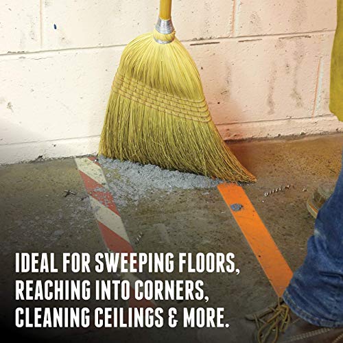Weiler 44547 Household Upright Broom, Corn & Fiber Fill, 54" Overall Length (Pack of 12)