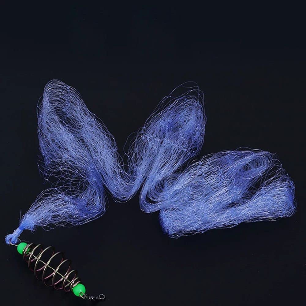 Netting Fish Luminous Bead Cast Gill Nets Fishing Accessories Trap Mesh Ice Fishing Net Tackle(6-0.25-0.5kg Fish)