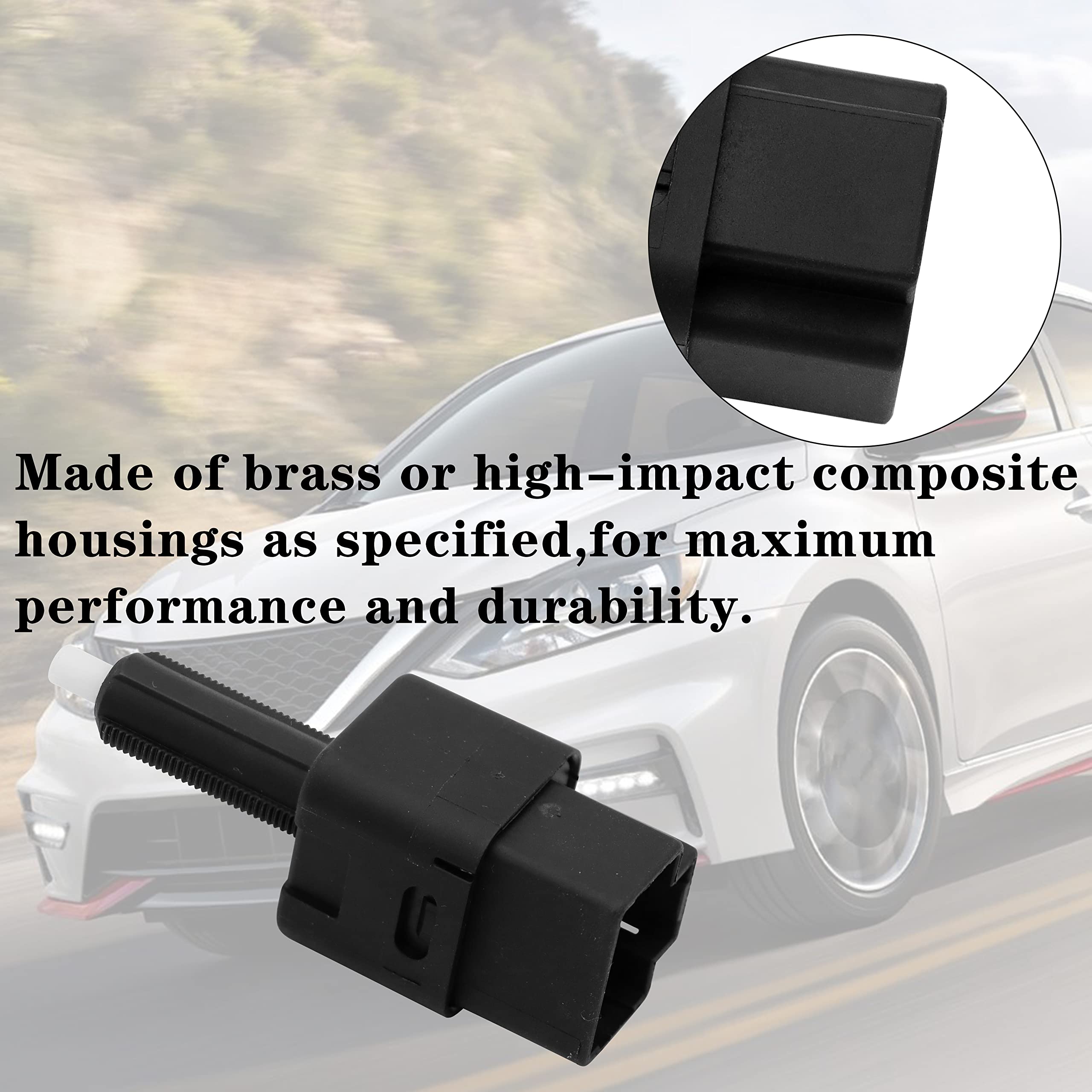 Replace 25320-AX00C 201-1962 Stop Lamp Switch Fit 2003-2019 Nissan Pathfinder Sentra Frontier Versa Altima Rogue Juke Armada,2004-2012 Infiniti M35 M45 G35 G37 EX35 FX35 FX45 Q45 QX56 Stoplight Switch