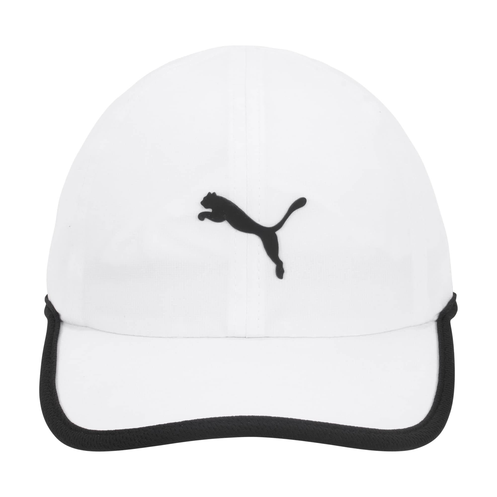 PUMA Unisex Everyday Performance Adjustable Strapback Baseball Hat (White/Black)