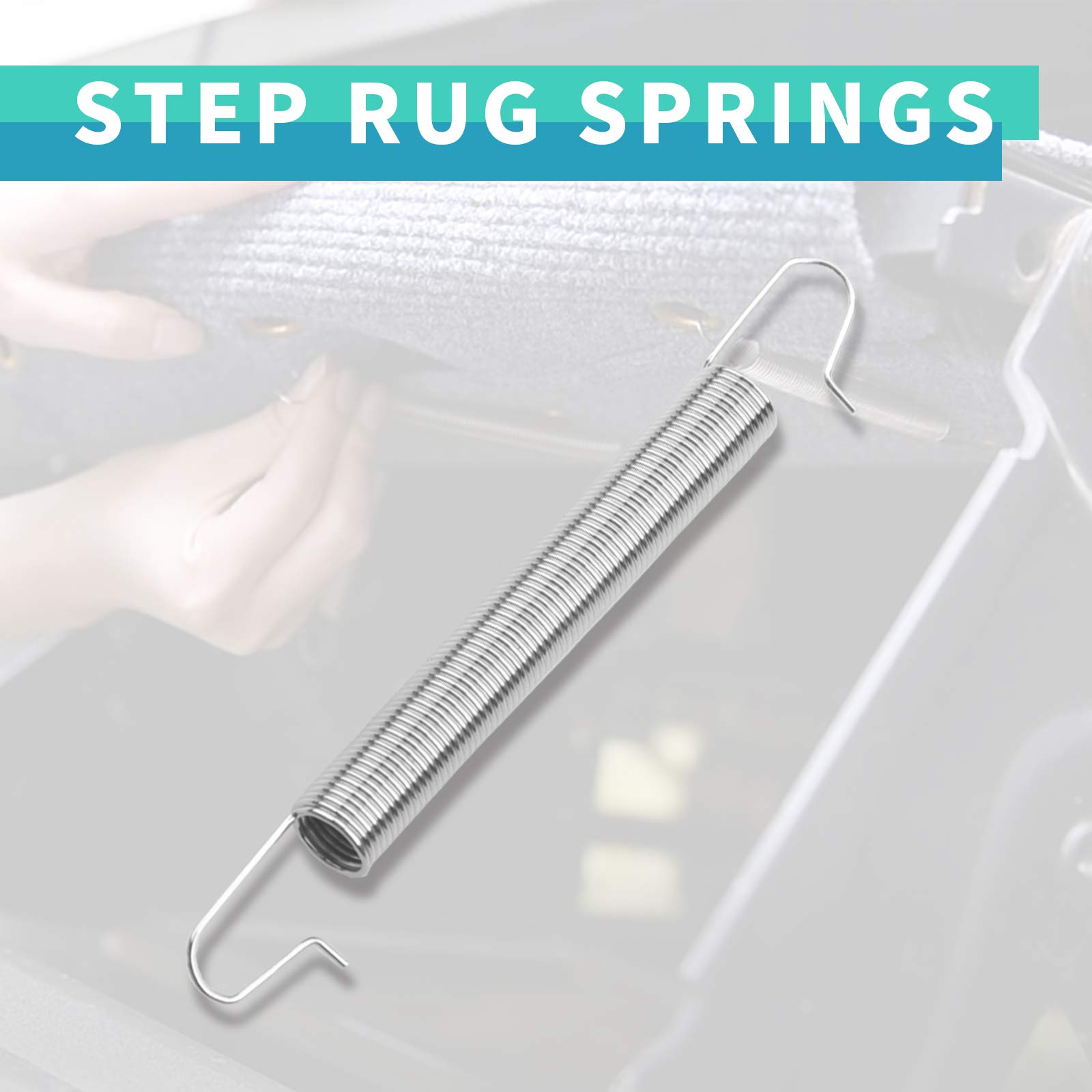 Never Stop RVing 57PCS RV and Trailer Maintenance DIY Kit with Bug Screen Replacement Kit and Springs, AC Voltage Meter, Water Heater Wrench Kit, Step Rug Accessories
