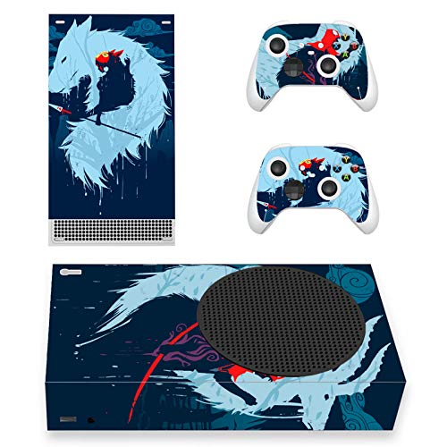 The Princess Wolf Movie Game Console Series S Console and Controller Skin Set, Skin Wrap Decal Kit