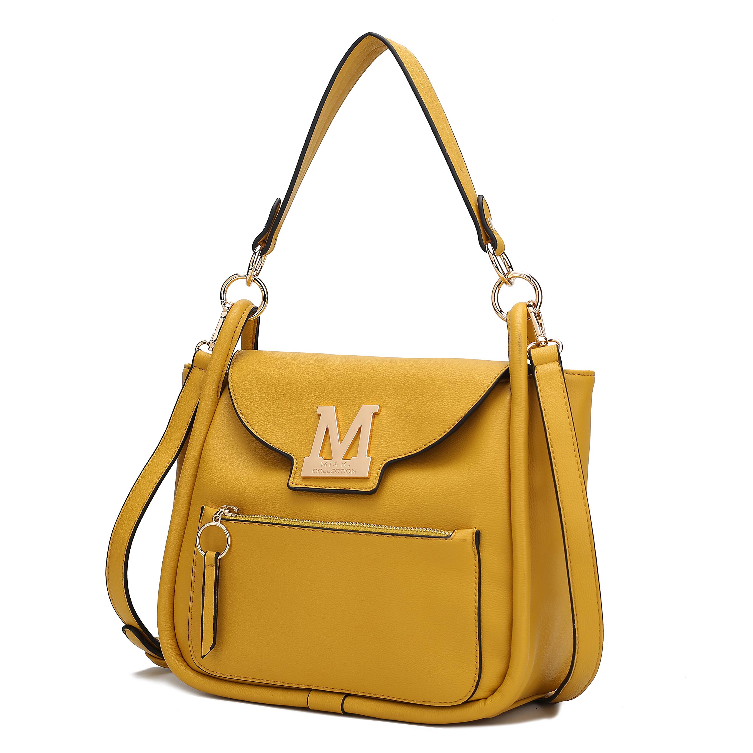 MKF Collection Shoulder Bag for Women, Vegan Leather Handbag Designer Fashion Crossbody Bag Purse By Mia K