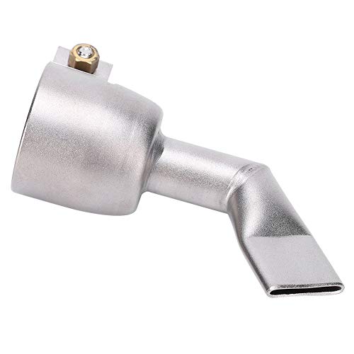 Welding Gun Nozzle, 2Pcs 120 Degree Stainless Steel Hot Air Gun Nozzle, Flat Nozzle Welding Heat Gun Accessories, for Welding PP PVC Plastic Sheet