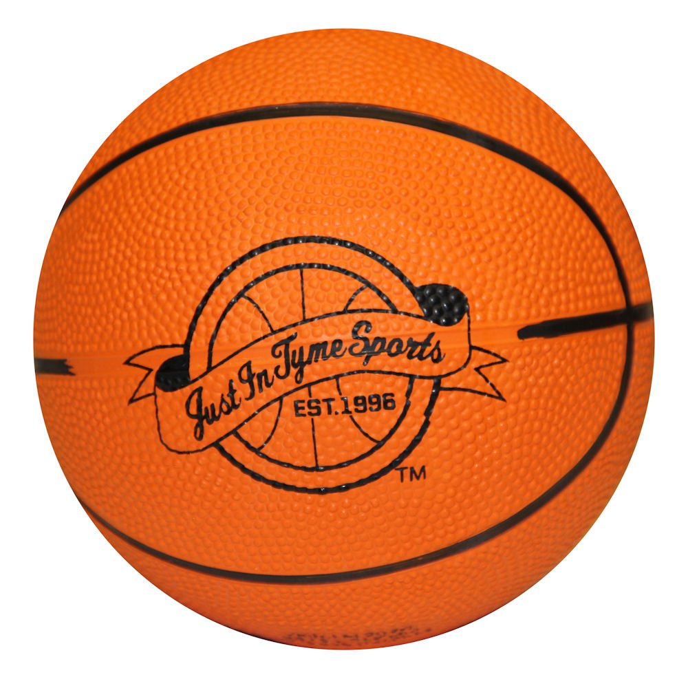 JustInTymeSports Mini Basketball - 7" Mini Pro Rubber Basketball