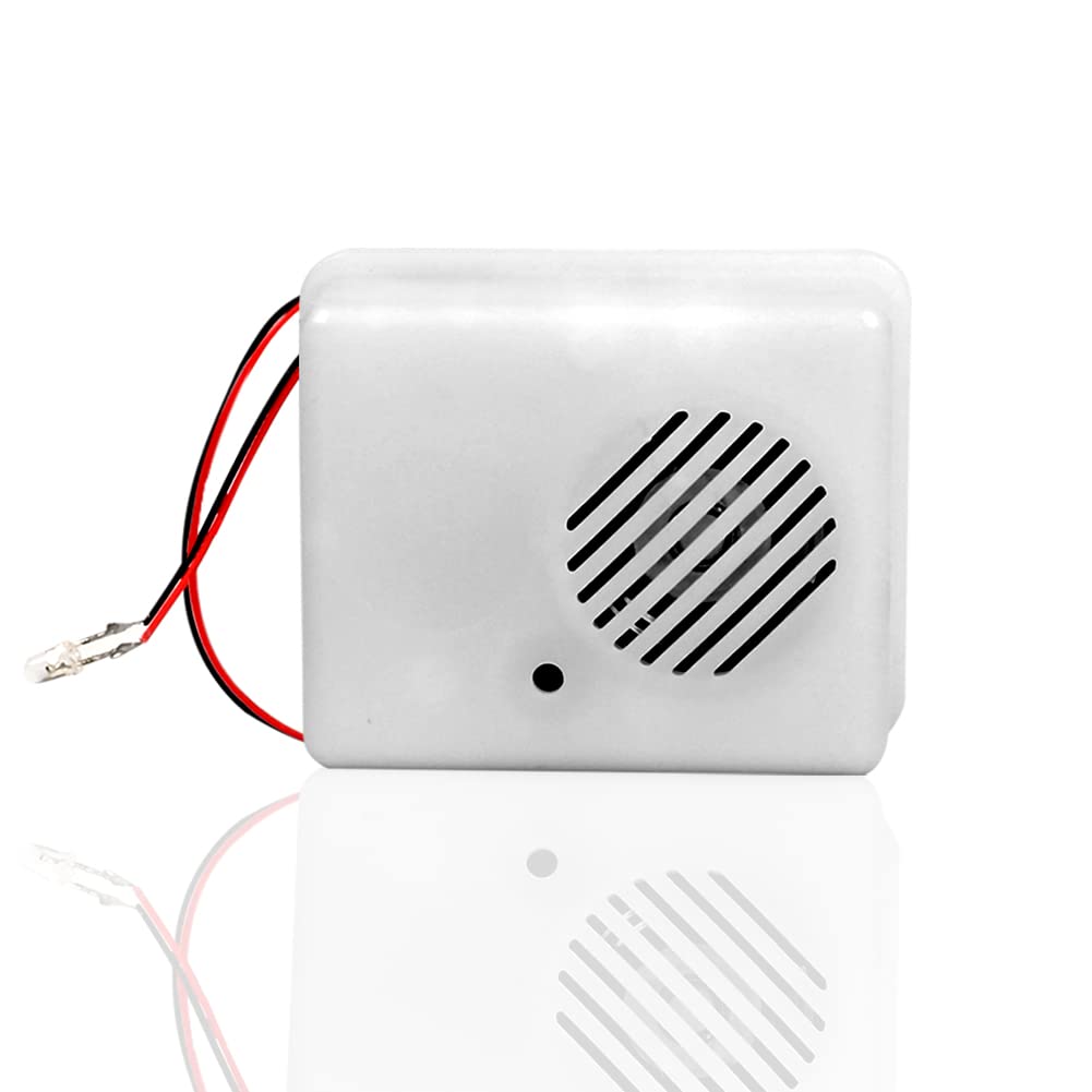 OILK DIY Halloween Sound Sensor, Scream Speaker Horror Screaming Tricky Voice-Activated Props Scary Sound Speaker Sensor for Halloween Party Decoration