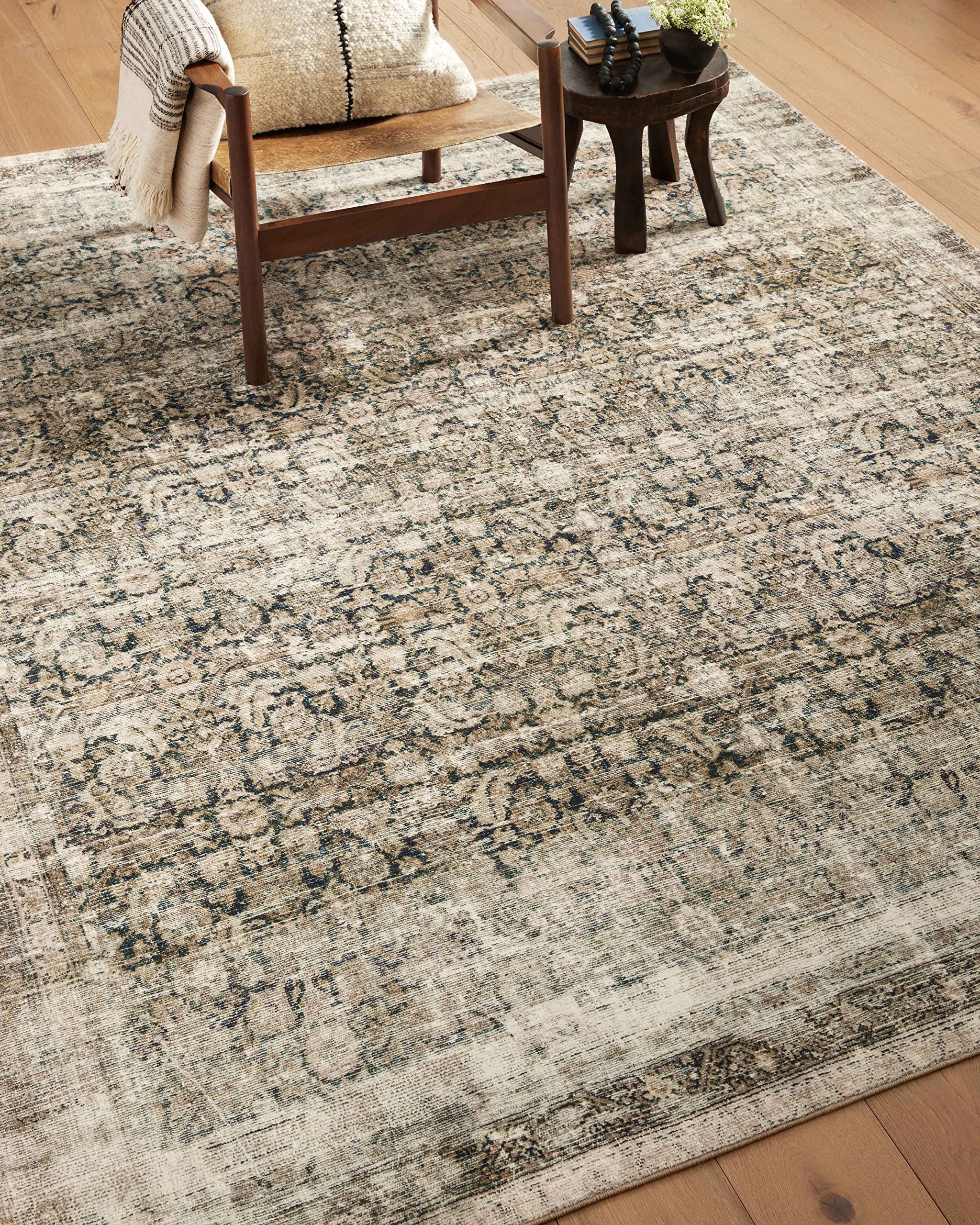 Loloi Amber Lewis x Morgan Navy/Sand 8'-3" x 11'-3" Area Rug