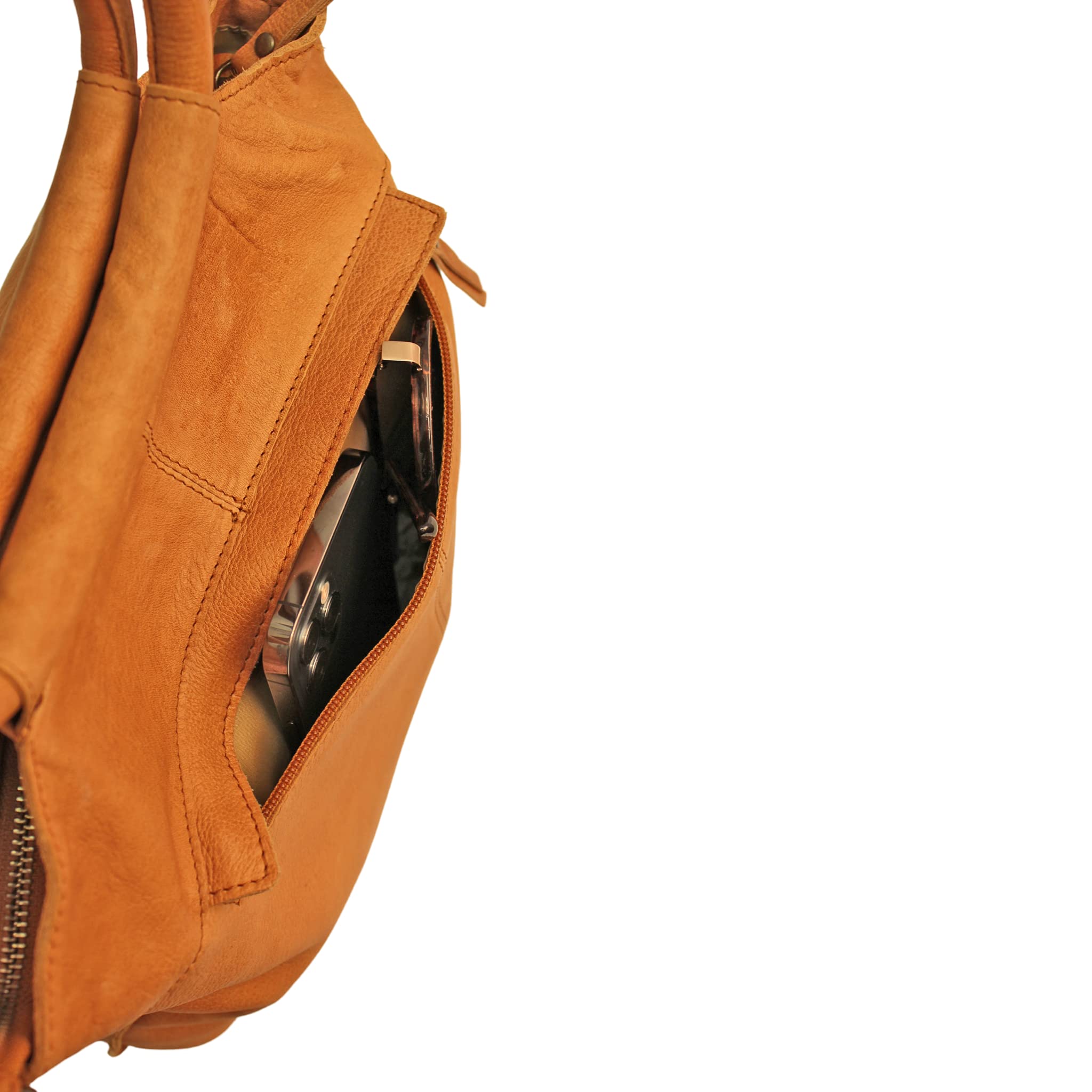 Latico Leathers Dalton Handbag Tote in Black - Made From 100% Genuine Authentic Leather Handcrafted by Artisans