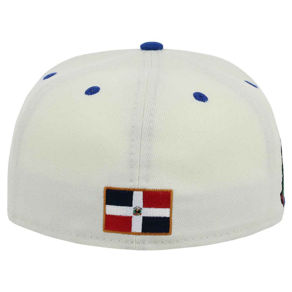 Rings & Crwns Dominican Republic Country Pride Logo Fitted Flat Bill Cap silv/RBL