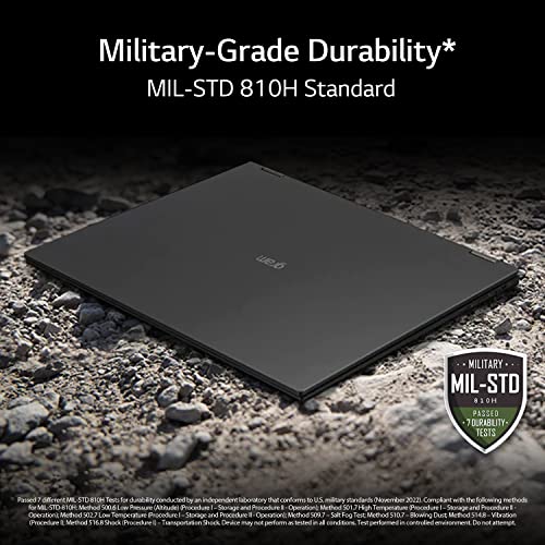 LG gram 17” Lightweight Laptop, Intel 13th Gen Core i7 Evo Platform, Windows 11 Home, 16GB RAM, 1TB SSD, Black