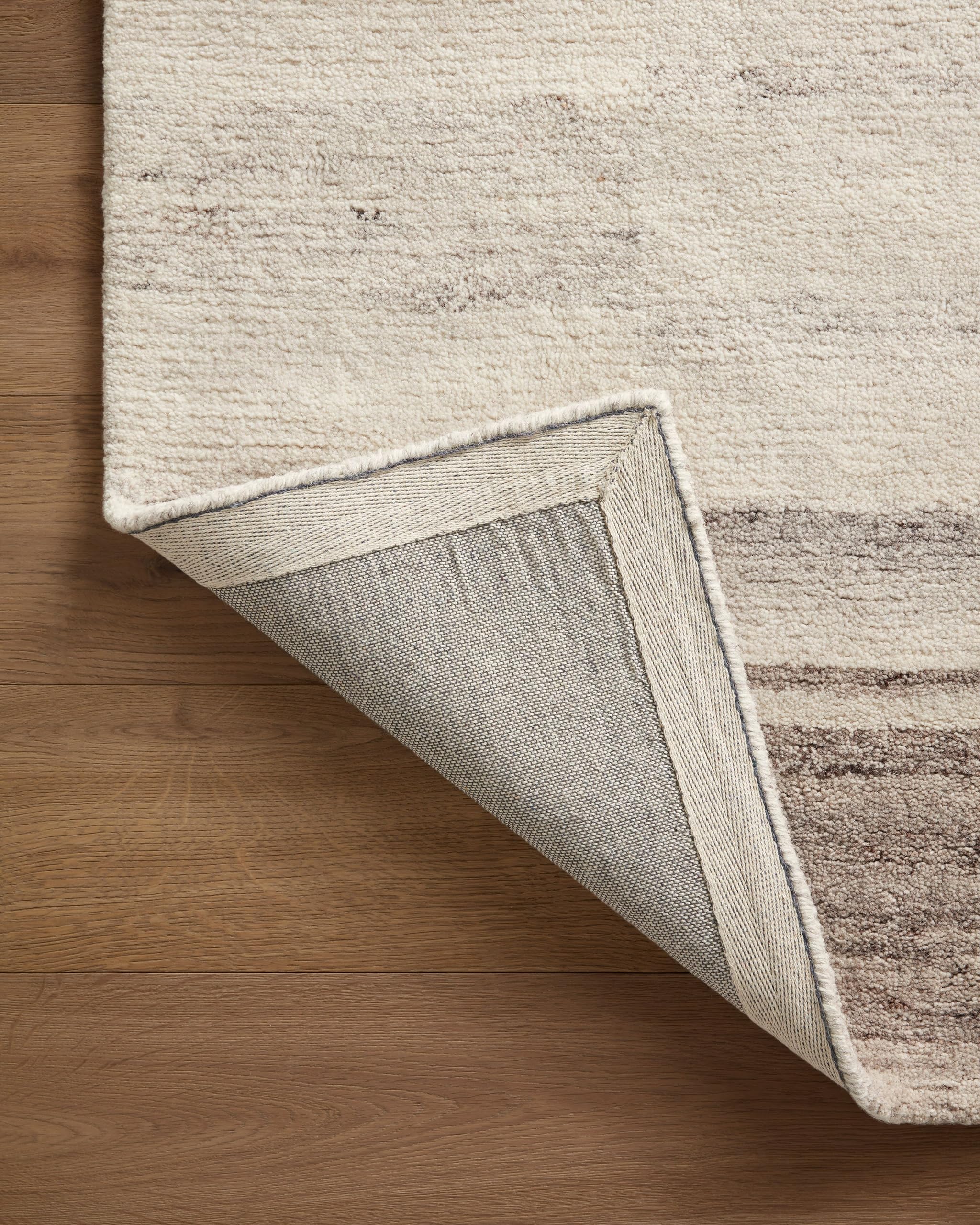 Loloi Amber Lewis x Loloi Rocky Collection ROC-01 Ivory / Silver, 9'-3" x 13', Area Rug
