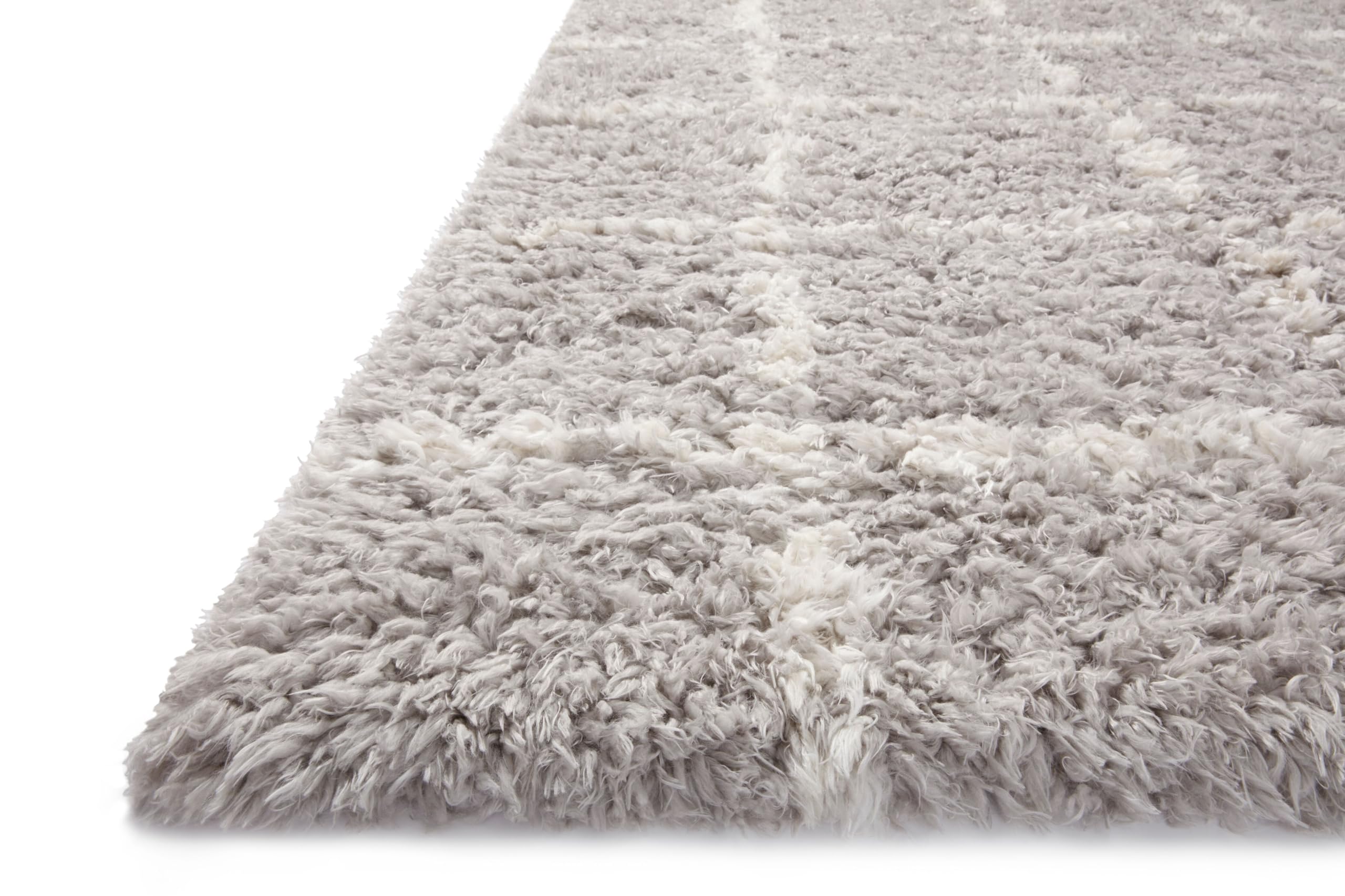 Loloi Angela Rose Amira Collection AMI-04 Silver / Ivory 9'-2" x 12'-6" Area Rug