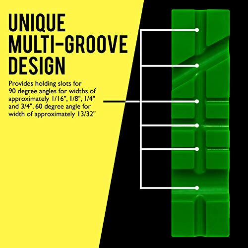 Vise Soft Jaws/Vice Jaw Pads - Magnetic - 4.5 Inch Length, Multi-Groove Design, Durable TPU Rubber Covers - Fit Wide Array of Vises/Vices and Blocks (4 5 6 In) - By Mission Automotive