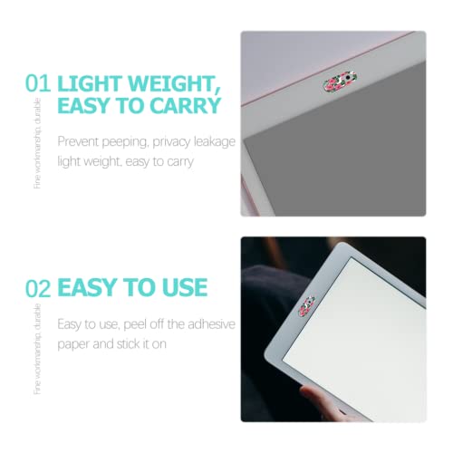 SOLUSTRE Laptop Stickers Laptop Stickers 3Pcs Laptop Webcam Cover Floral Pattern Privacy Cover Camera Slide Blocker Webcam Lens Shield Replacement for Home Office Shop Desktop Camera Desktop Camera