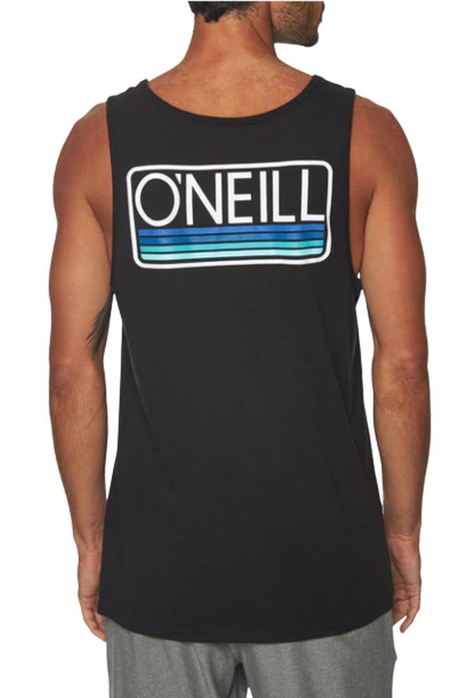 O'NEILL Mens Headquarters Graphic Tank, Black, M