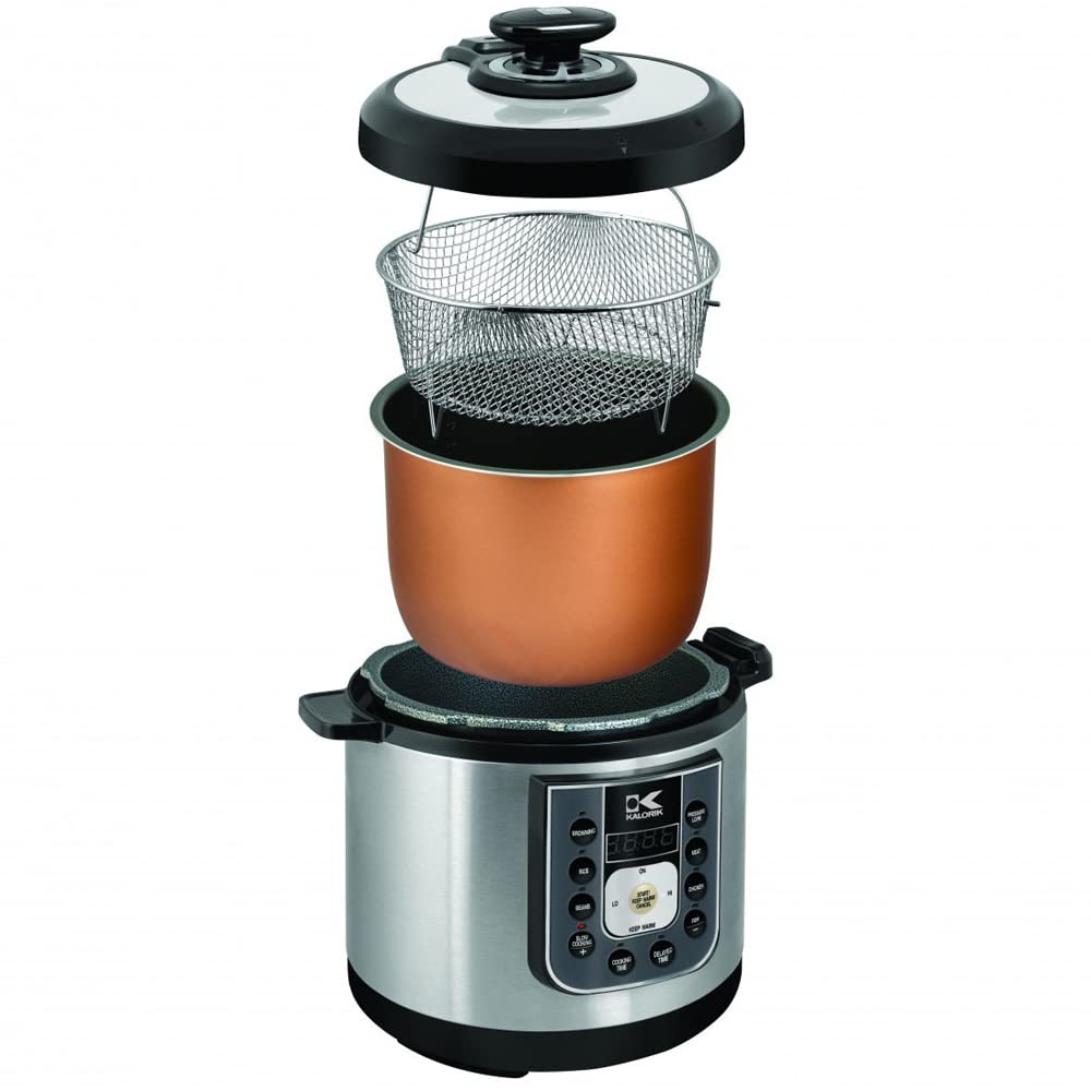 Kalorik Perfect Sear Pressure Cooker, 1 EA, Black, Stainless Steel