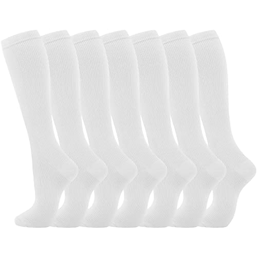 Rvidbe Women Socks, Soft Thin Crew Socks for Trouser, Dress, Business, Casual - 3 Pairs, Shoe Size Compression Socks for Nurses Tall Socks