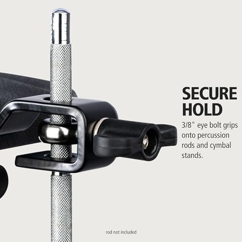 Meinl Percussion Block with Adjustable Mount, Low Pitch β NOT MADE IN CHINA β For Perc Rigs, Drum Set or Marching Band, TWO-YEAR WARRANTY (MPE4R)