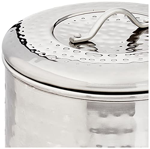 Old Dutch 4 Piece Hammered Black Pearl Canister Set
