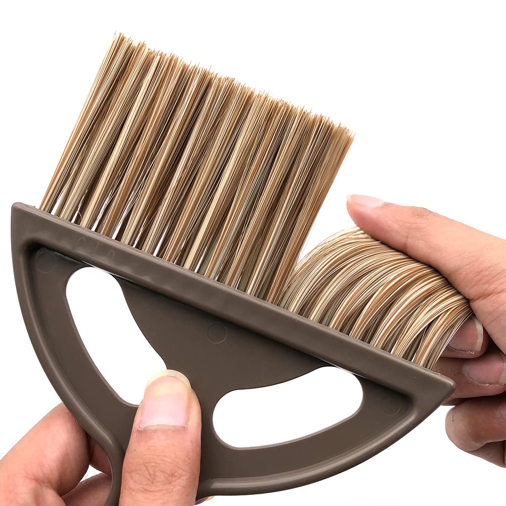 Small Broom and Dustpan Set Mini Dustpan and Brush, Hand Broom and Dustpan Set, Mini Broom and Dustpan Set for Home/Camping/Pets/Dorm (2pcs)