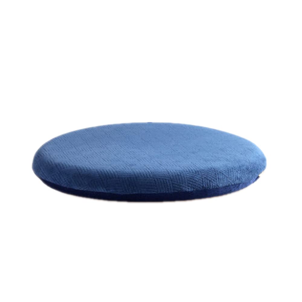 Olywell 15 Inch Memory Foam Seat Cushion Anti-Slip Soft Round Stool Cushion Chair Pad Blue
