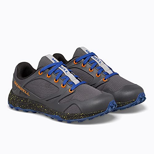 Merrell Altalight Low Hiking Sneaker, Grey/Orange, 2.5 US Unisex Big Kid