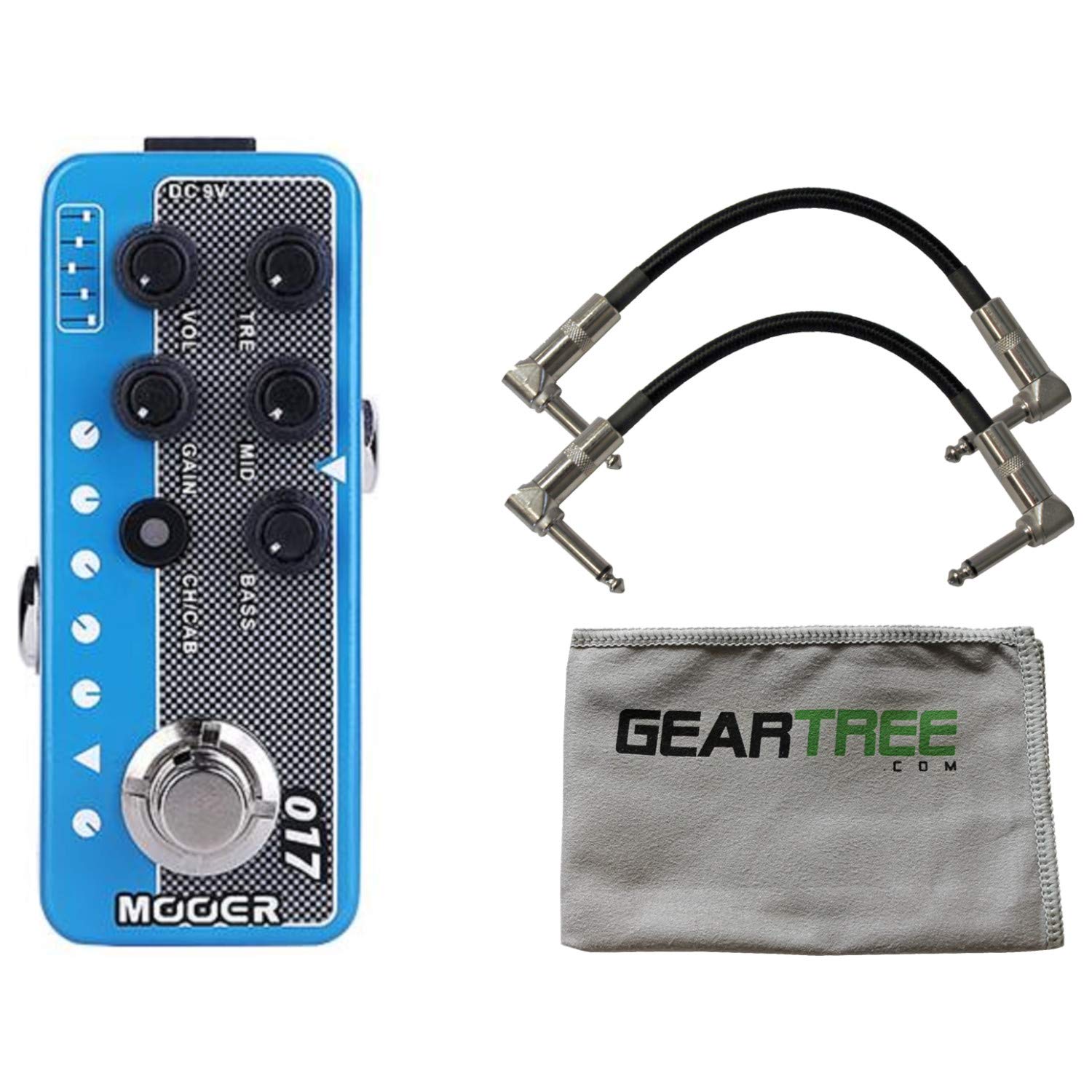 Mooer Micro Preamp 017 Cali MKIV Pedal w/Cloth and 2 Cables