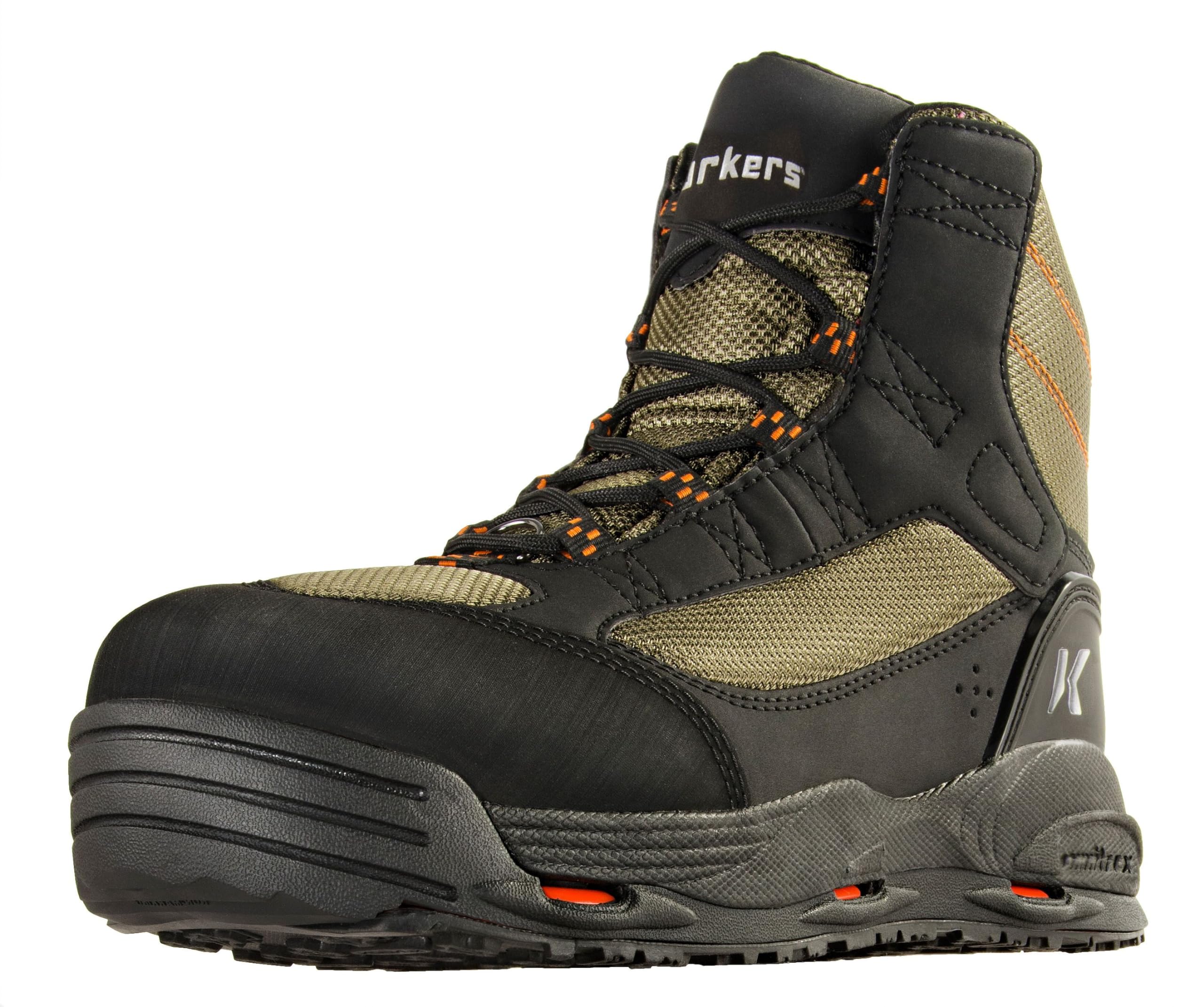 KORKERS Men's Greenback with Felt Sole, Dried Herb/Black, 12