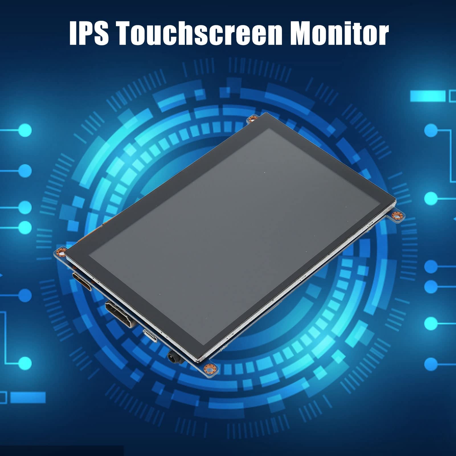 Zunate RasPi Touchscreen Monitor, 5 Inch 800x480 Portable Monitor Capacitive, HDMI Input, External Display Compatible with Ras Pi, Computer Secondary Screen